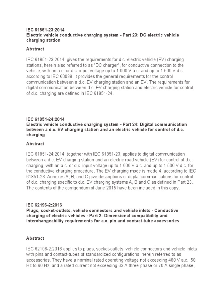 Iec 61851 | PDF | Electronic Engineering | Electrical Components