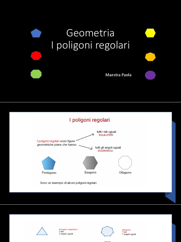 Poligoni Regolari Scuola Primaria | PDF