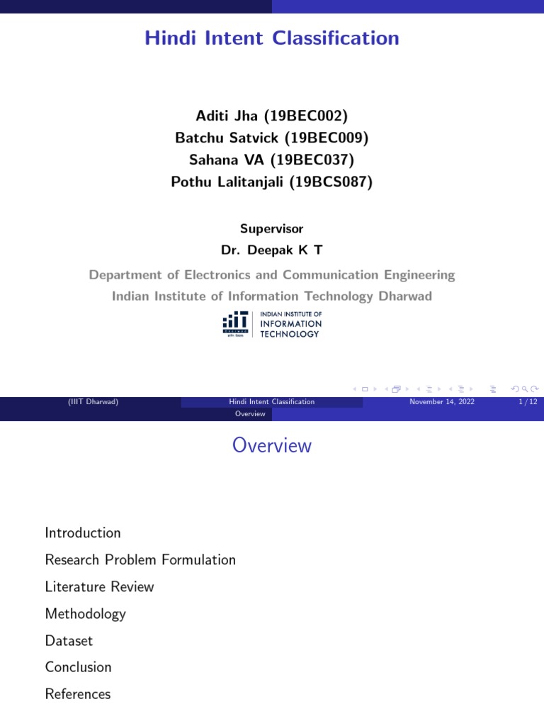 Hindi Intent Classification | Download Free PDF | Computer Science | Learning
