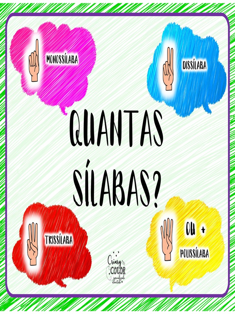 Quantas sílabas nas palavras | PDF