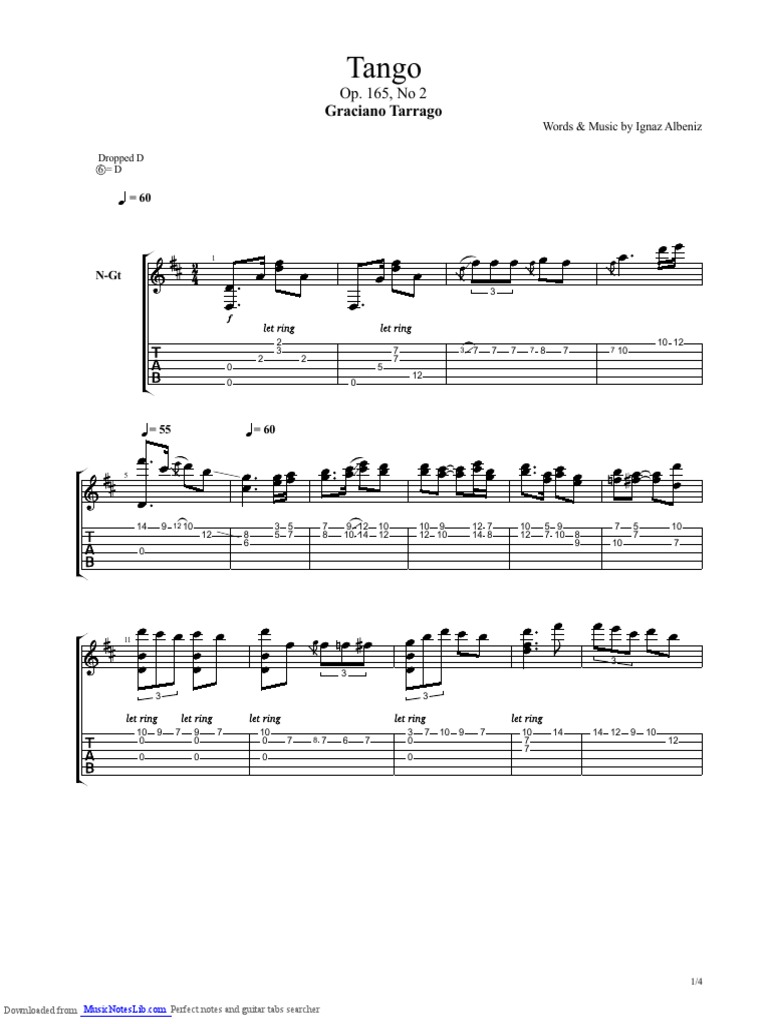 Albeniz Isaac-Tango | PDF