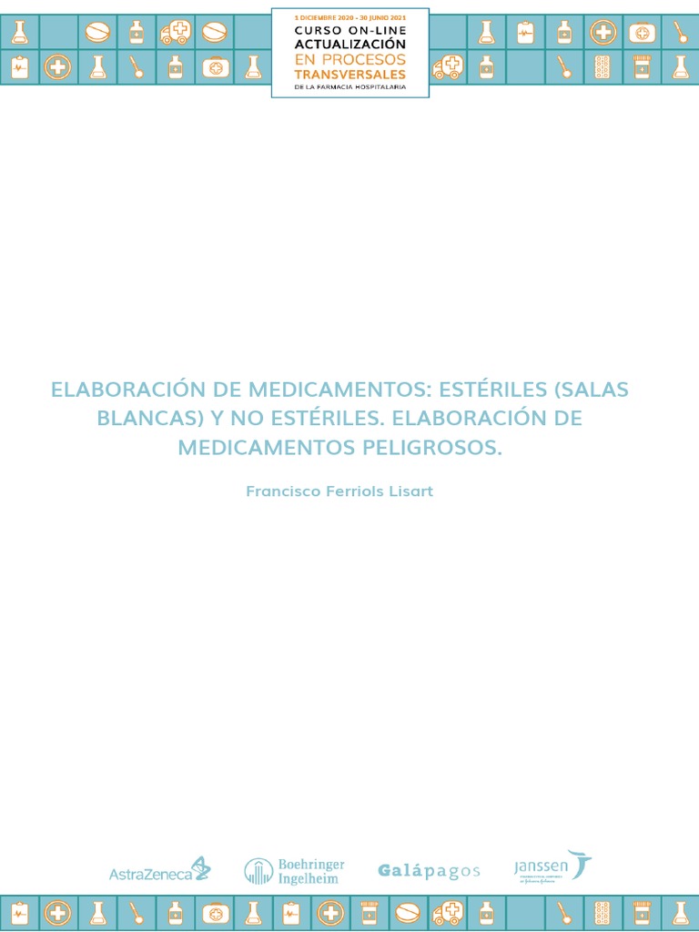 Módulo 12 Elaboración de Medicamentos Estériles y No Estériles | Descargar gratis PDF ...