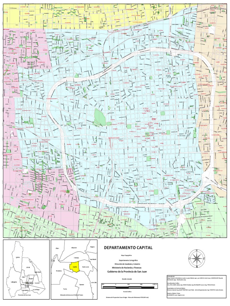 Mapa de San Juan y sus Departamentos | PDF | Datos geográficos e ...