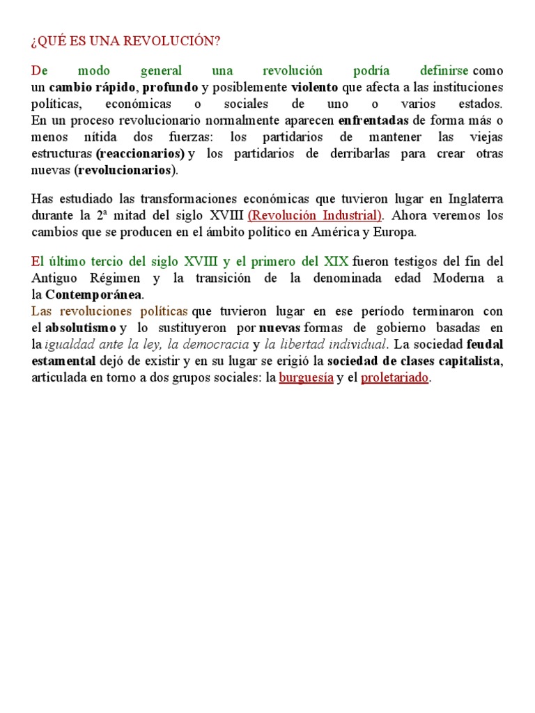 Qué Es Una Revolución | PDF