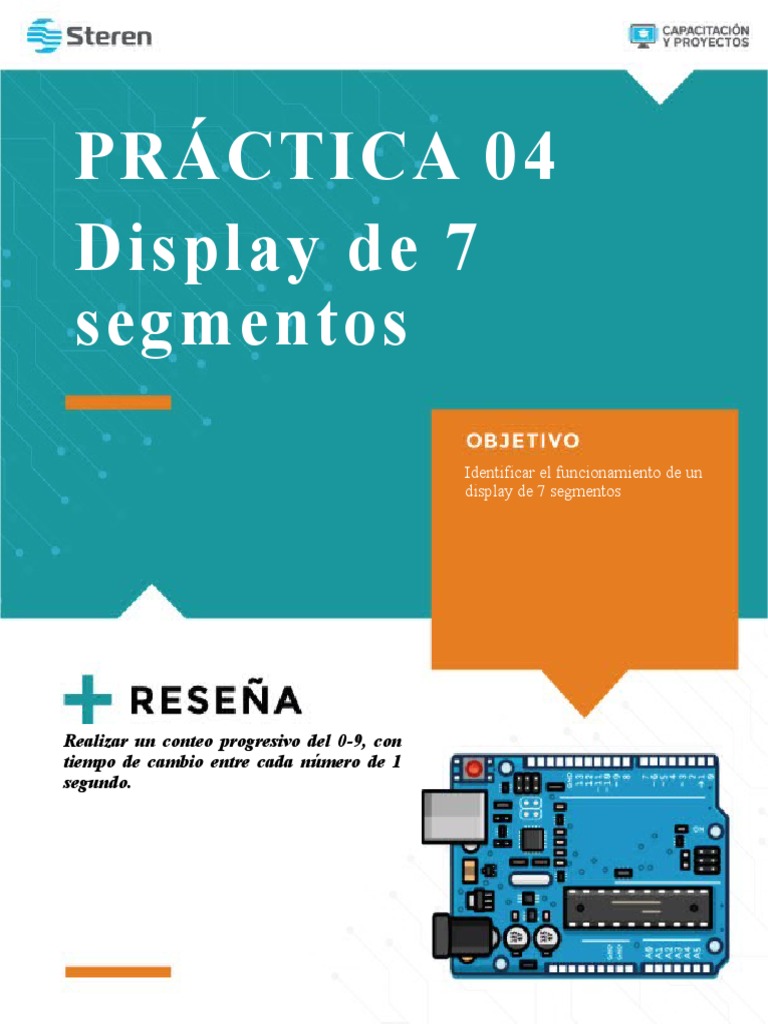 Práctica - 4 Básico - Display de 7 Segmentos | PDF | Tecnología de información y comunicaciones ...