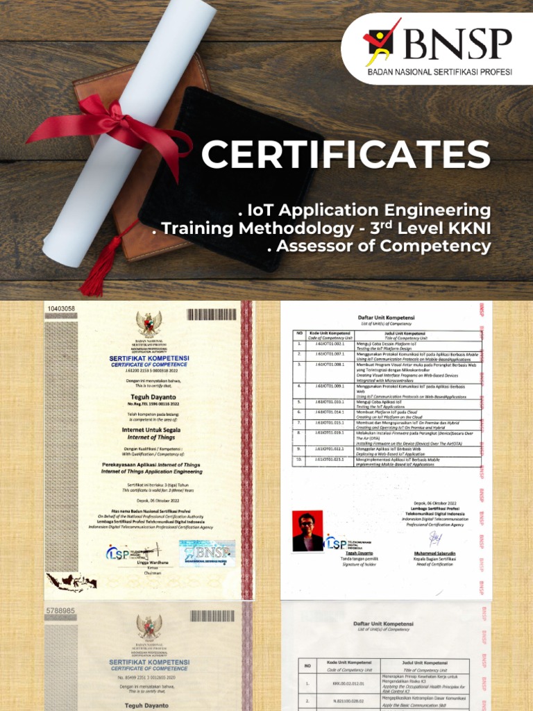 Certificates BNSP | PDF