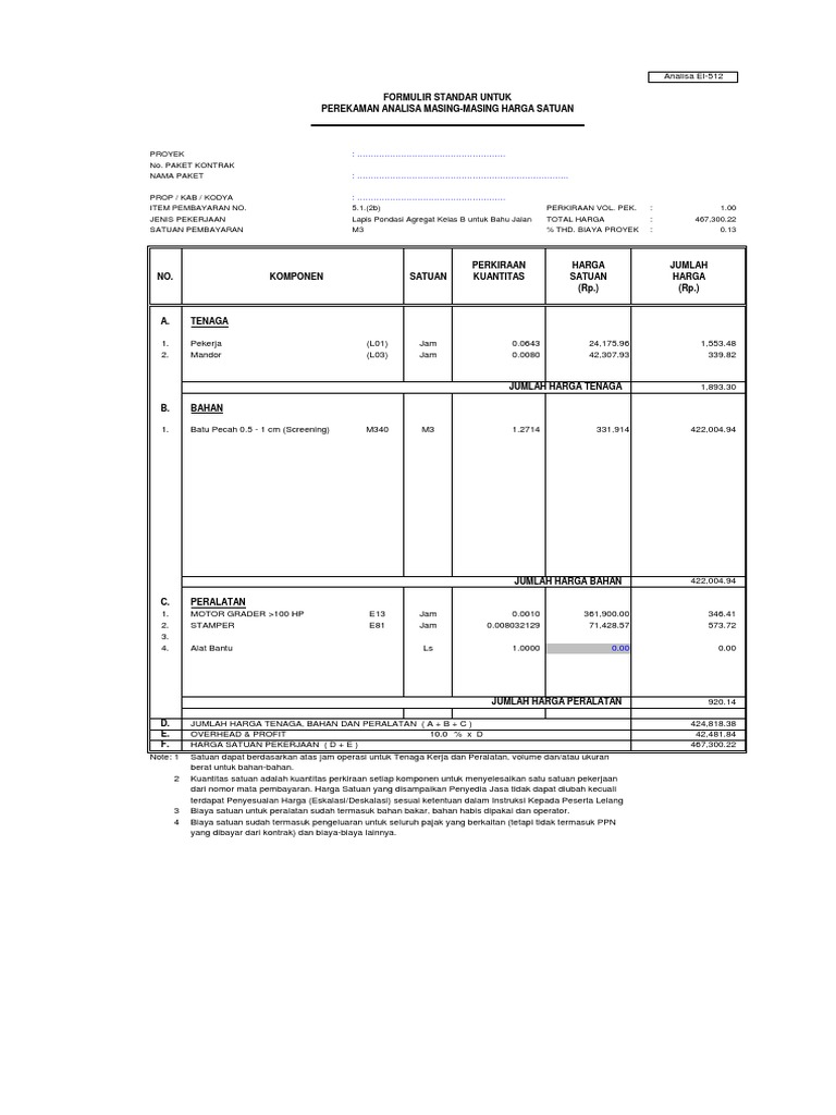 LPA Kelas B Untuk Bahu Jalan | PDF