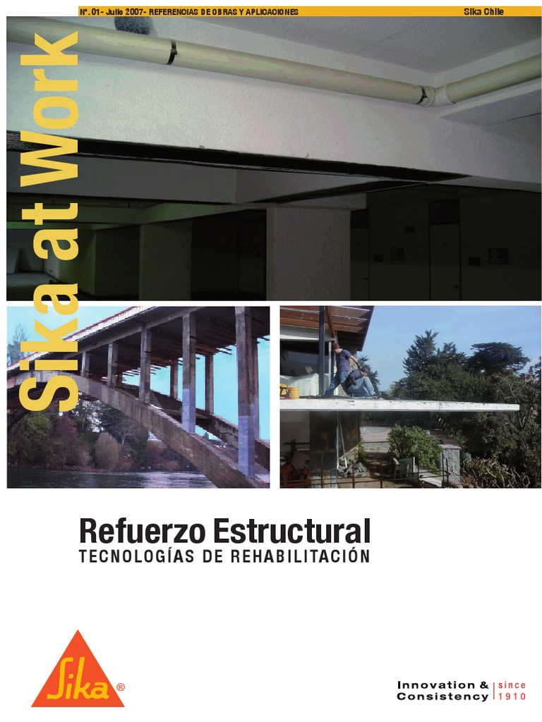 Sika at Work Refuerzo Estructural | PDF | Hormigón | Viga (Estructura)