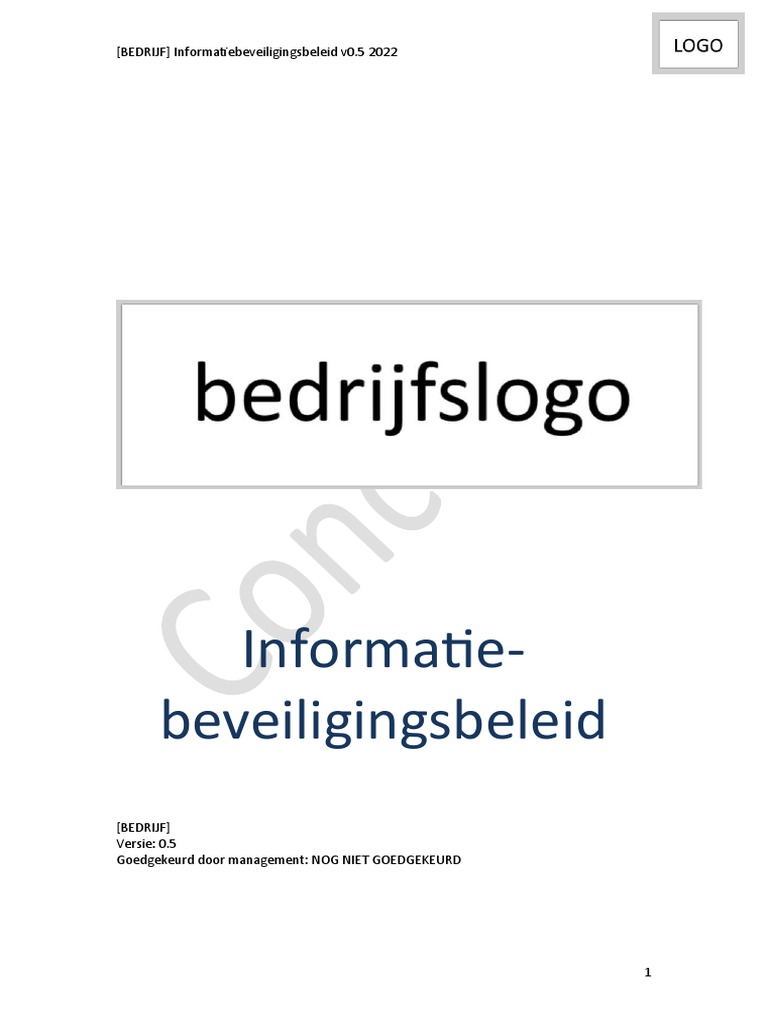 Gratis Template ISO 27001 IB Beleid | PDF