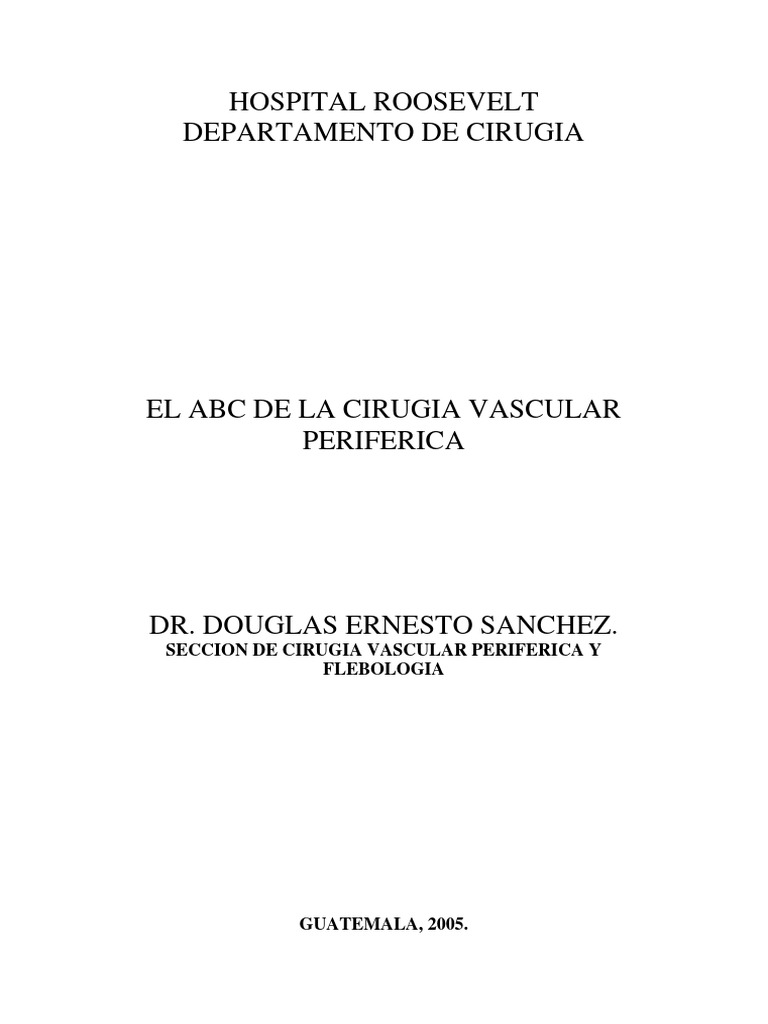 Hidrosamina en Cirugía Vascular | PDF | Artería | Embolia