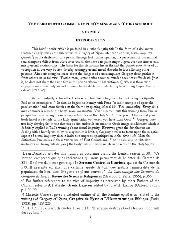 On Fornication | PDF | Sin | Satan