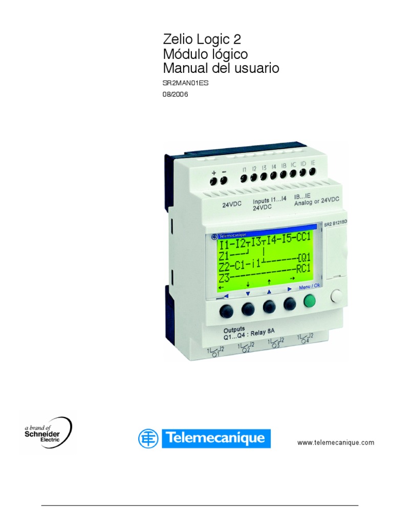 Manual Zelio Logic 2 | Descargar gratis PDF | Fusible (Eléctrico) | Relé