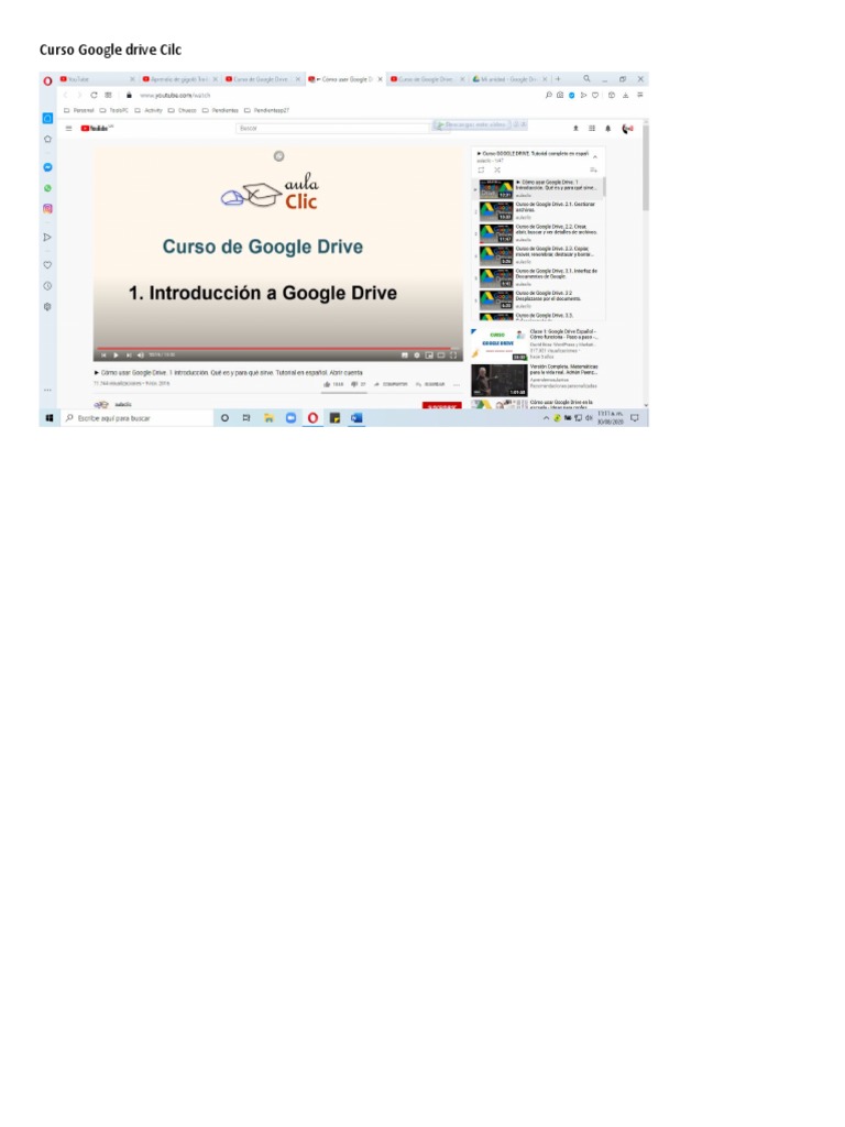 Curso Google Drive Cilc | PDF | Archivo de computadora | Hipervínculo