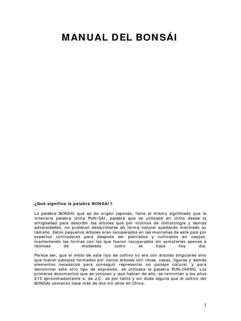 Proyecto Bonsai | PDF | Roble | Bonsai