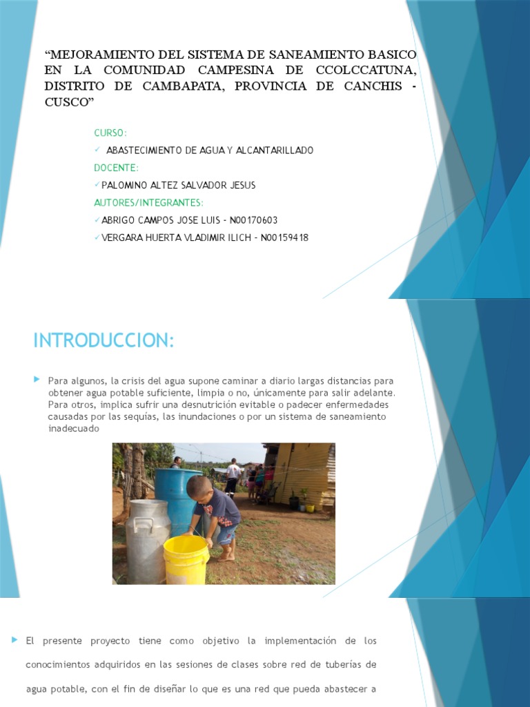 Grupo 1 - Final - Abastecimieto de Agua Ay Alcantarillado - Vladmir ...