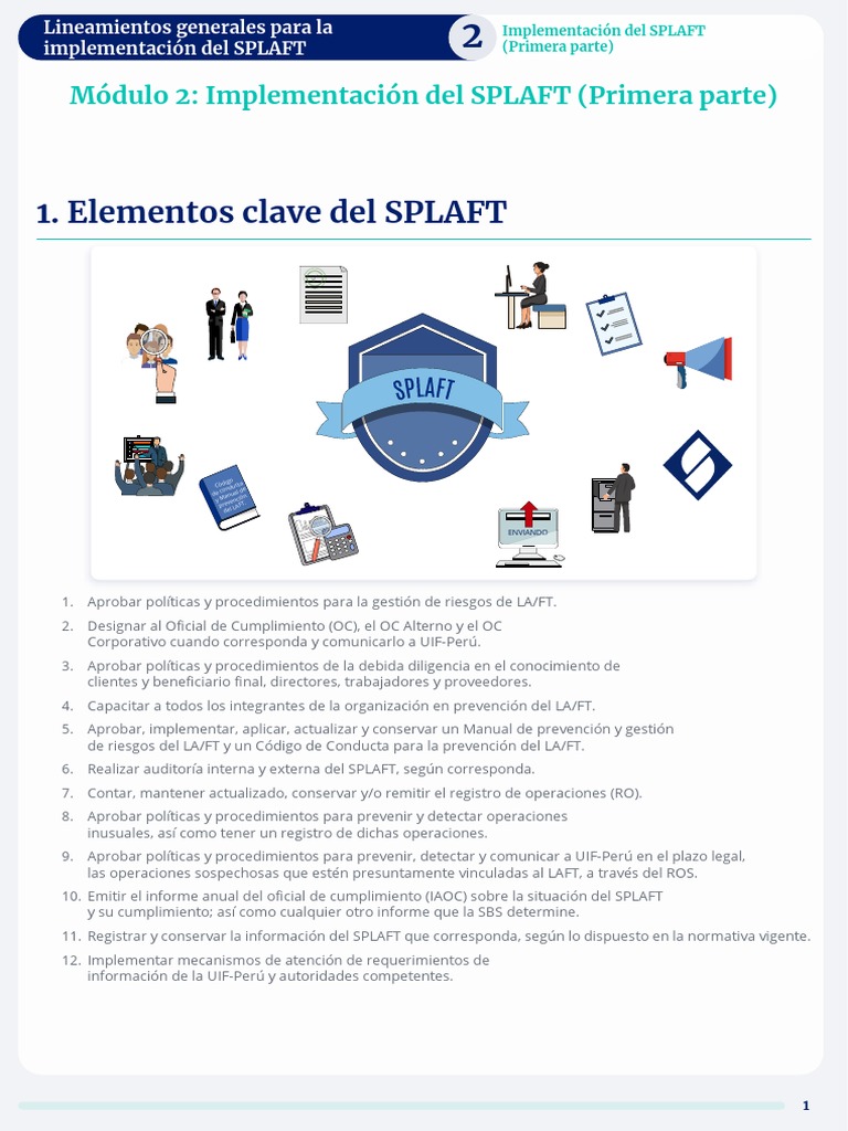 Módulo 2 Implementación Del SPLAFT (Primera Parte) | Descargar gratis PDF | Cliente | Riesgo