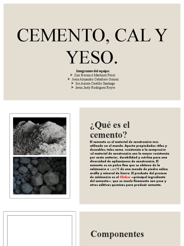 Propiedades y Usos del Cemento | PDF | Cemento | Hormigón