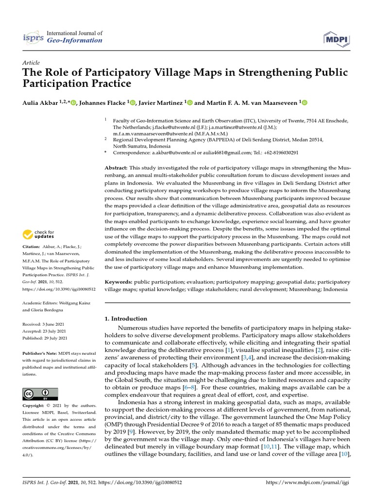 The Role of Participatory Village Maps in Strength | PDF | Geographic ... The Role of Participatory Village Maps in Strength | PDF | Geographic ...