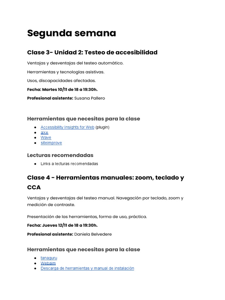 Semana 2 Info De Curso De Testing Pdf Tecnología E Ingeniería 