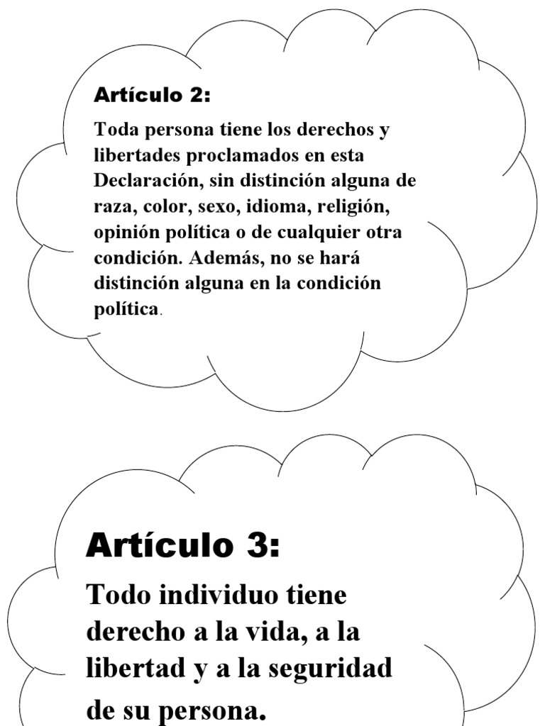 Articulos De La Declaracion Universal De Los Derechos Humanos Pdf
