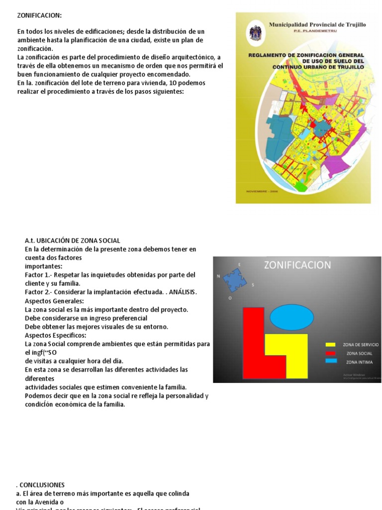 Zonificacion de Una Vivienda | PDF