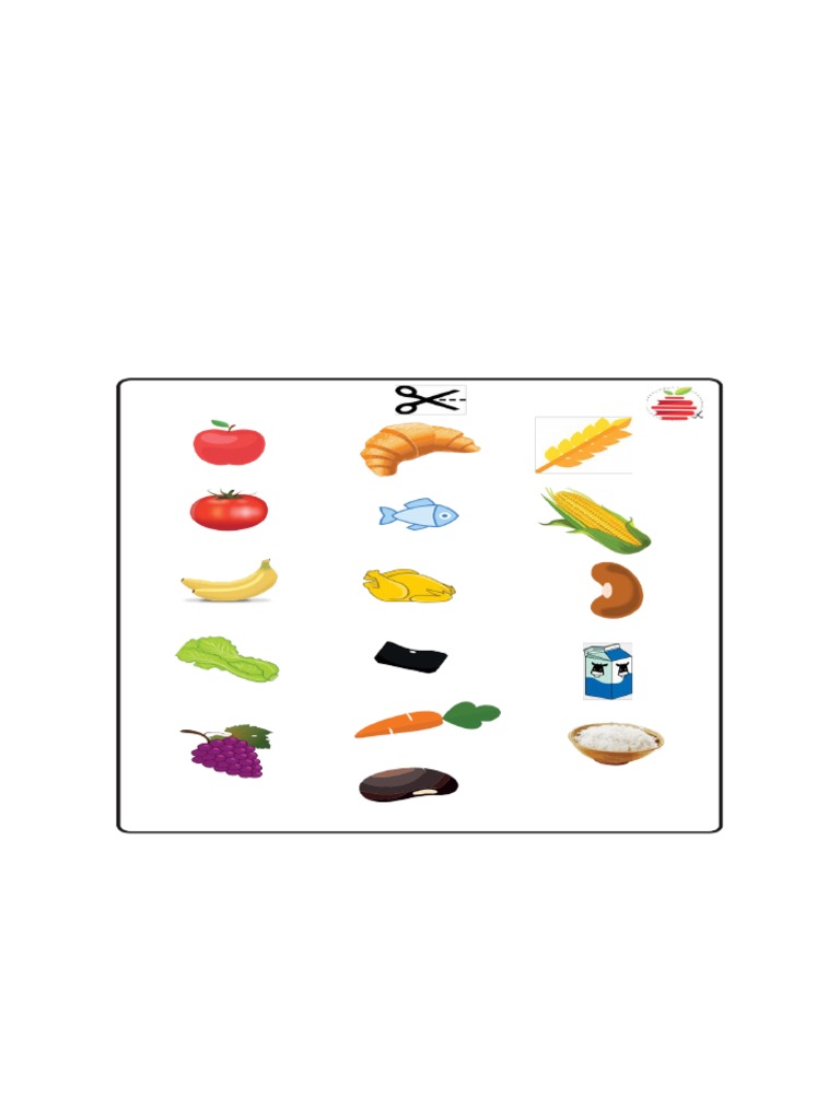 Recortes Plato Del Buen Comer | PDF