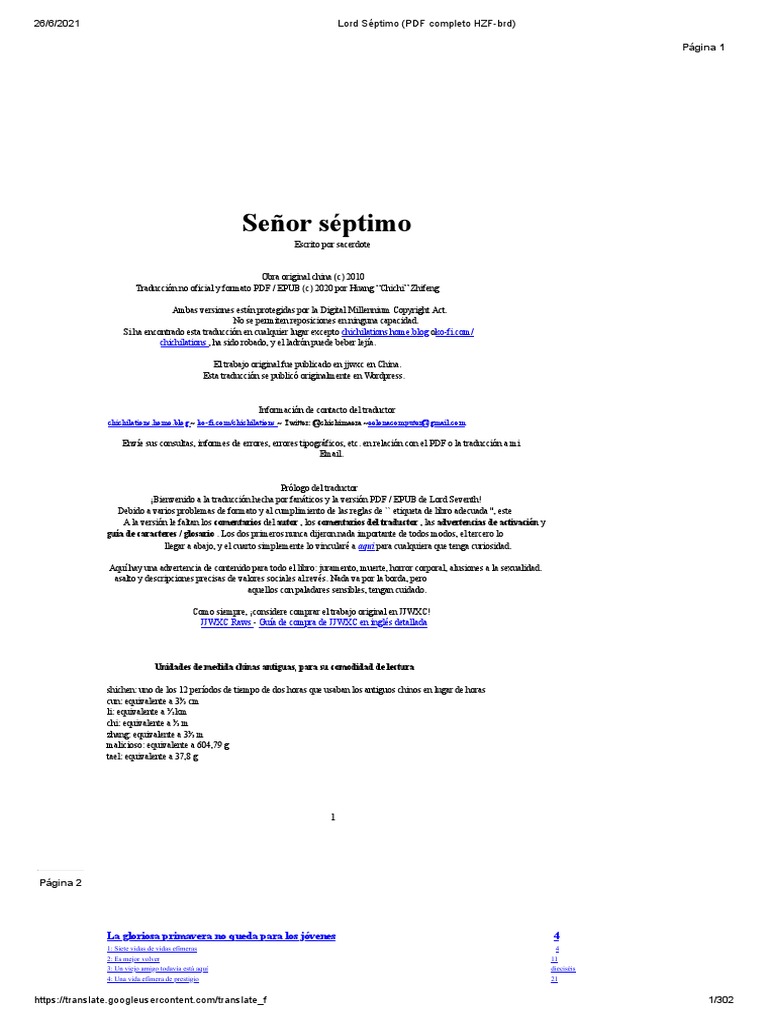 Lord Séptimo | PDF | Infierno | Traducciones