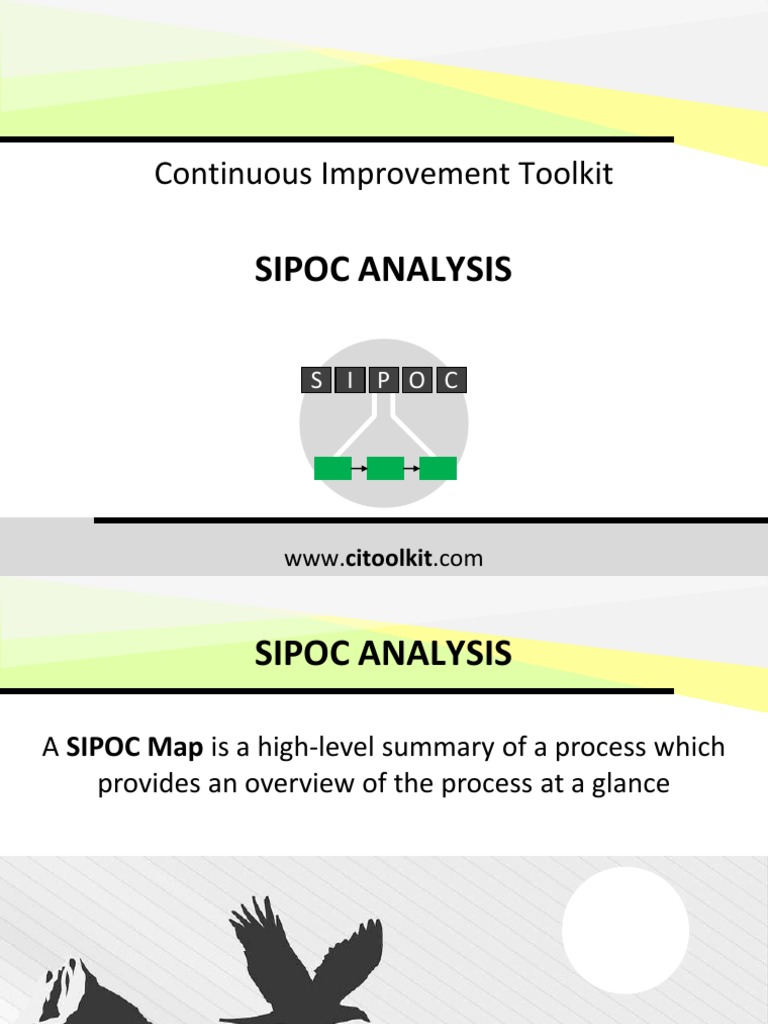 SIPOC Diagram Complete Presentation | PDF | Supply Chain | Information