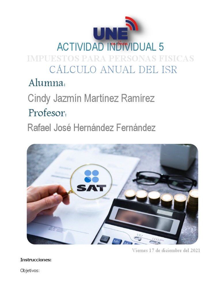 CÁLCULO ANUAL DEL ISR | PDF | Impuesto sobre la renta | Microeconomía