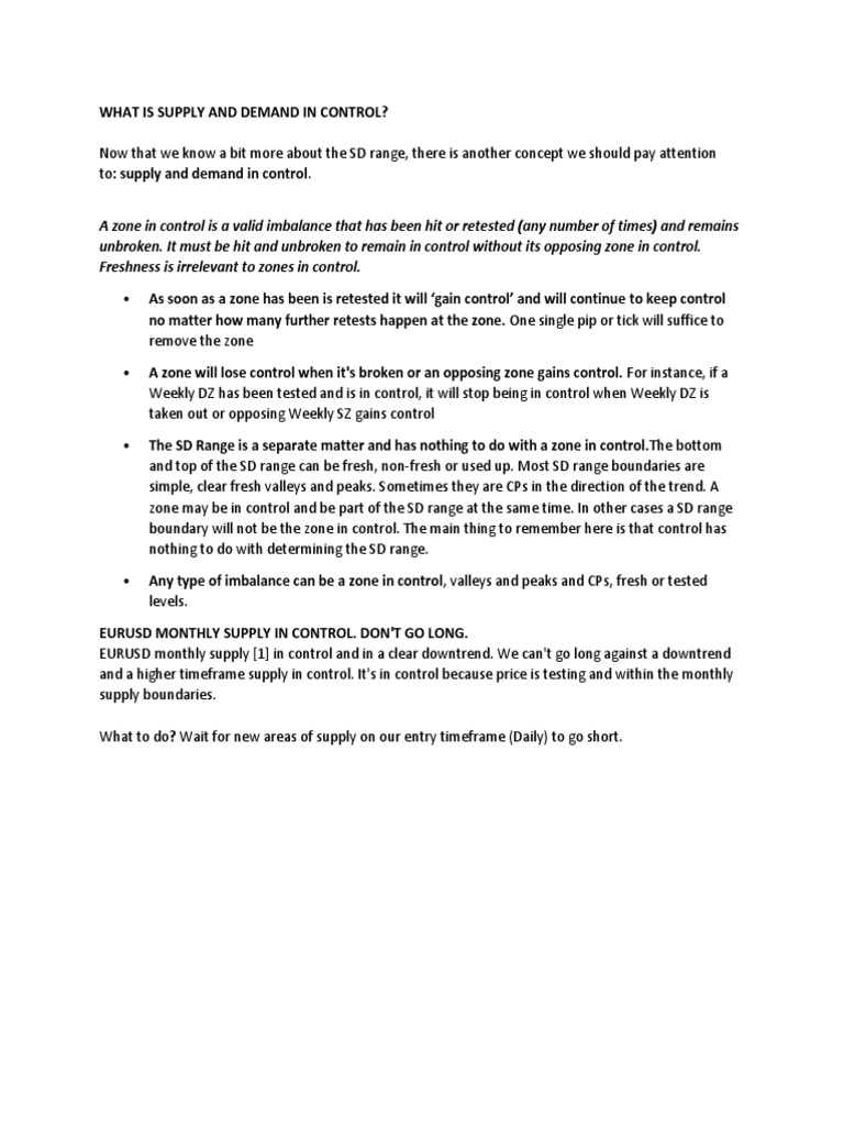 Understanding Zones in Control | PDF | Demand | Economies