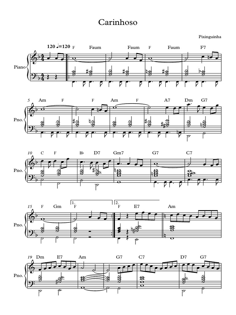 Carinhoso Partitura Completa | PDF