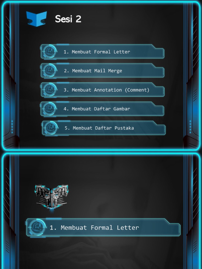 Materi MS. WORD (Letter, Mail Merge, & Reference) | PDF