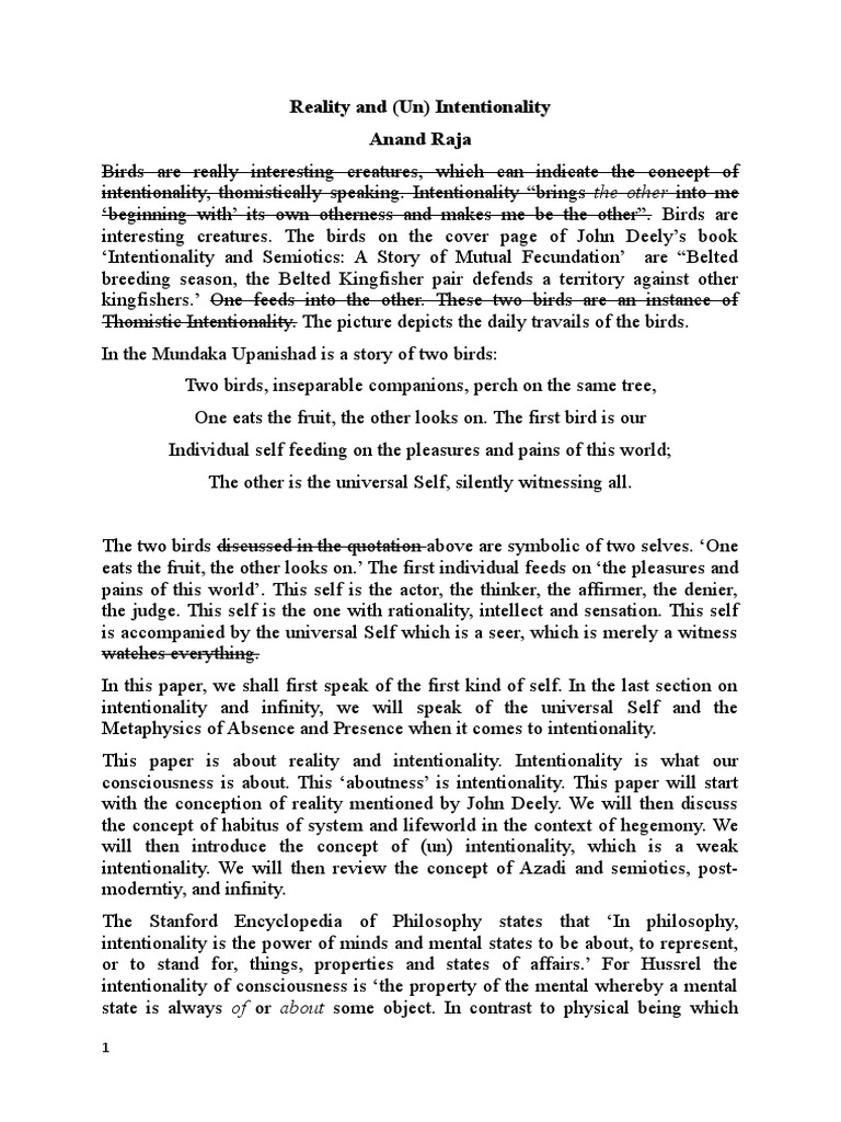 Exploring Reality and Intentionality | PDF | Reality | Idealism