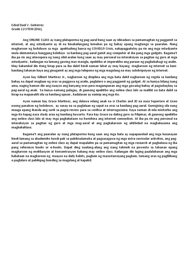 Argumentatibong Sintesis | PDF