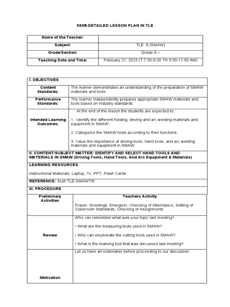 First Lesson SMAW | PDF | Welding | Construction