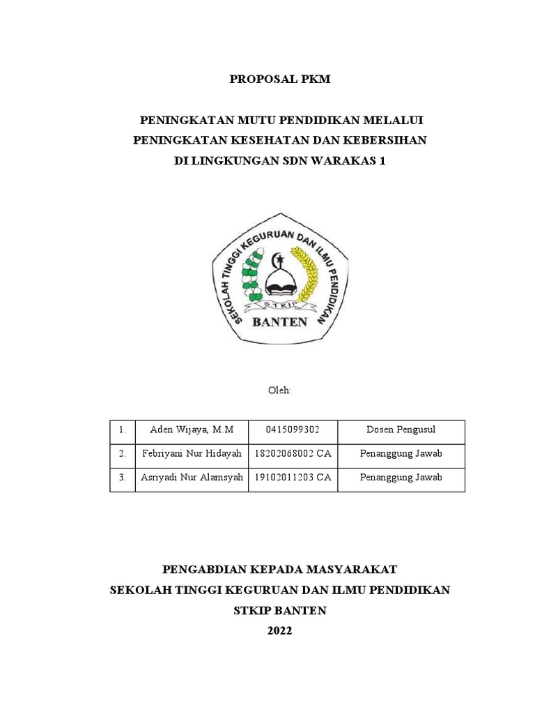 Proposal PKM Seminar Kelompok 5 | PDF
