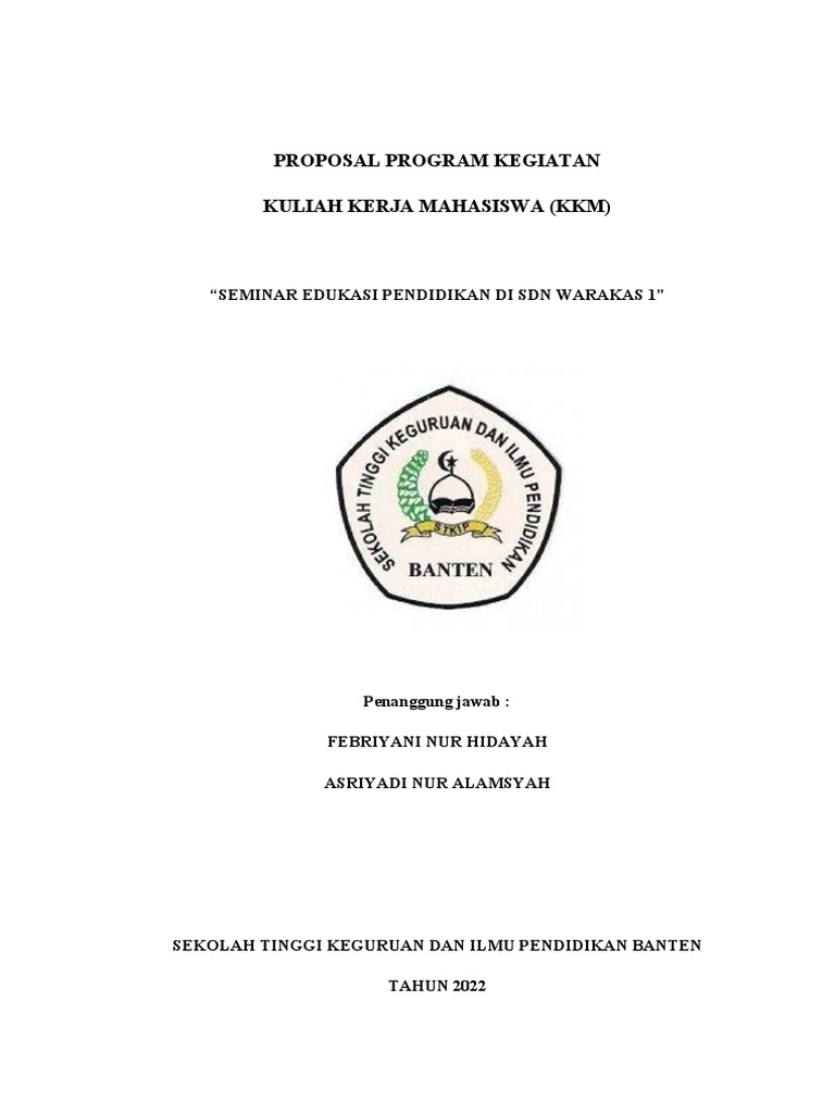 Proposal Proker KKM Seminar Edukasi | PDF | Karier & Perkembangan