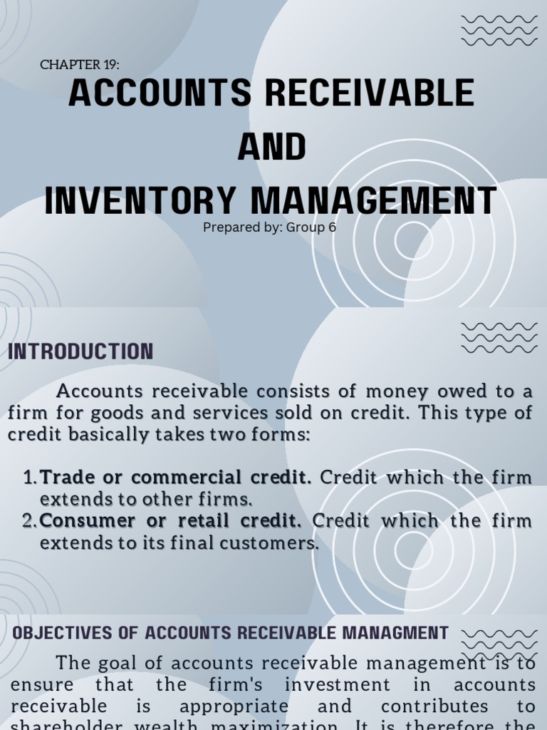 Accounts Receivable and Inventory Management | PDF | Inventory | Finance & Money Management