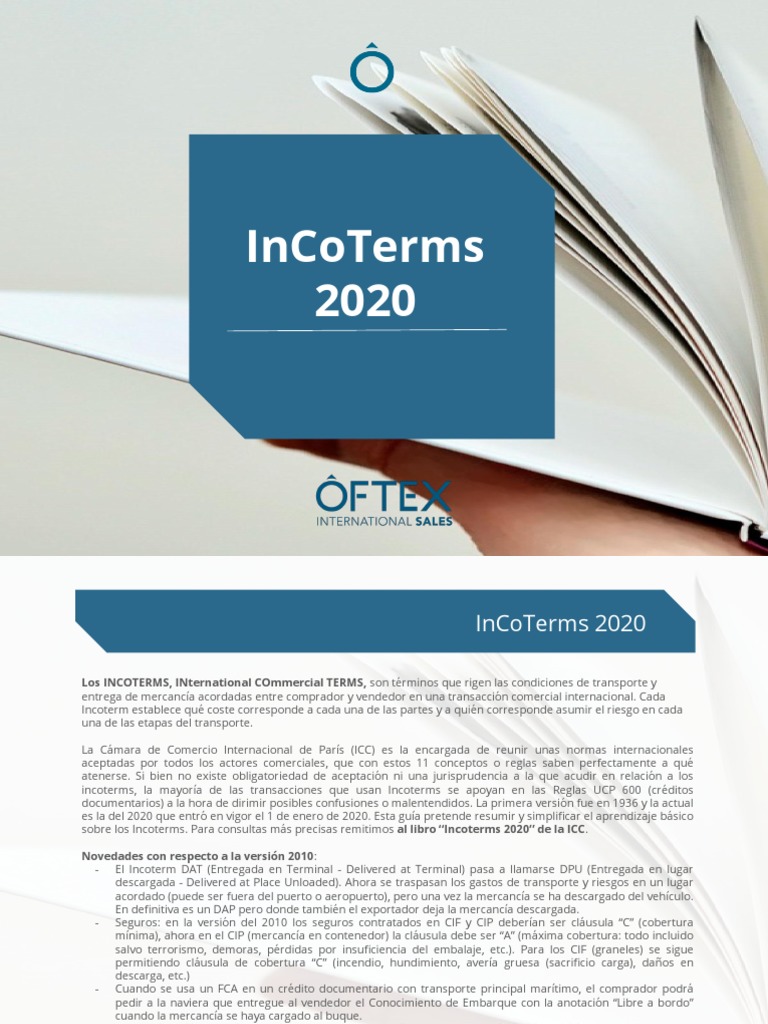 Guía Completa de Incoterms 2020 | PDF | Comercio | Relaciones Internacionales