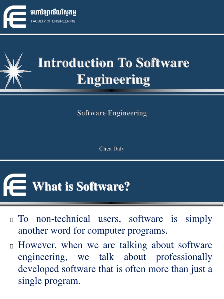 01 - SE - Introduction To Software Engineering | PDF | Software ...