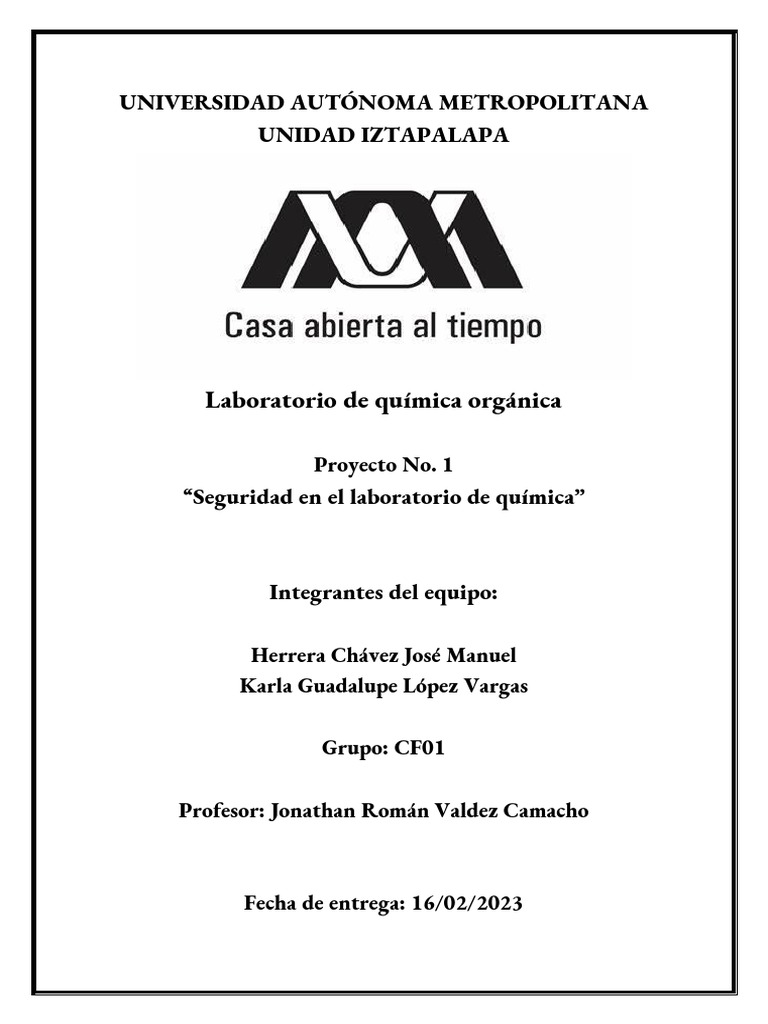 Proyecto 1 | PDF | Ph | Laboratorios