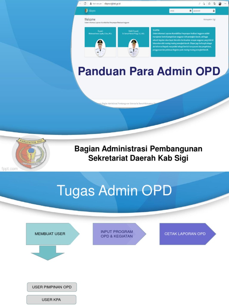 Panduan Bagi Admin OPD | PDF