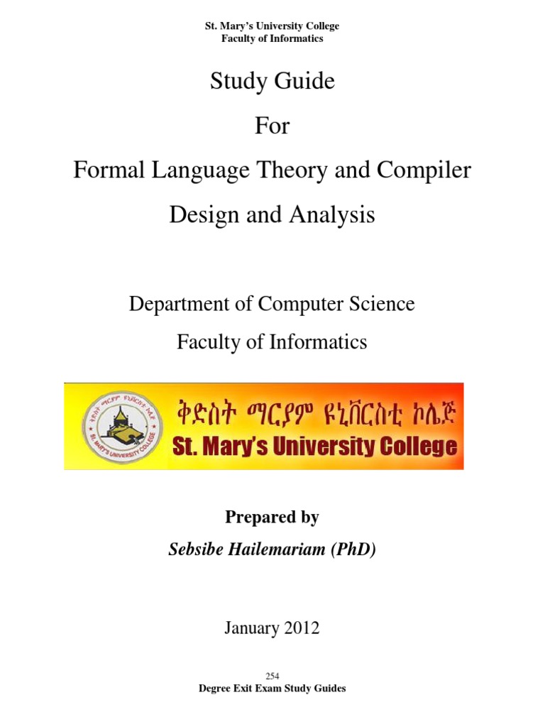 Formal Language and Compiler Design - 2 | PDF | Parsing | Compiler