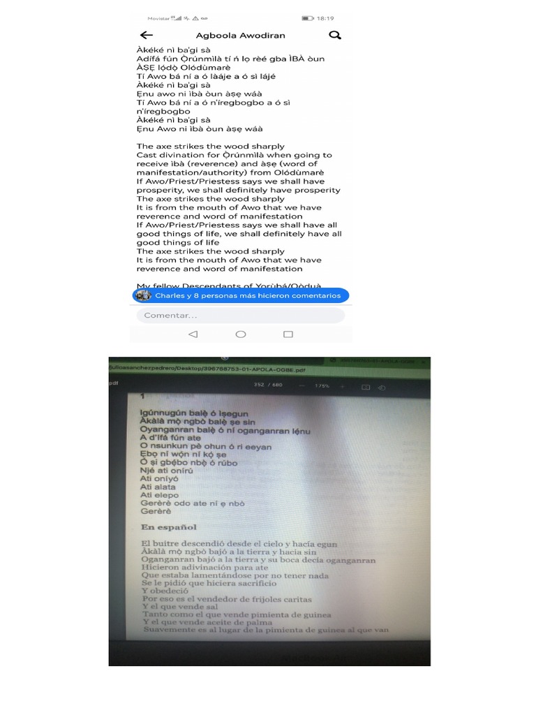 Oraciones Ogbe Yonu | PDF