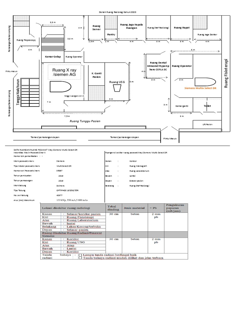 862570-Denah Ruang Radiologi 2020 | PDF