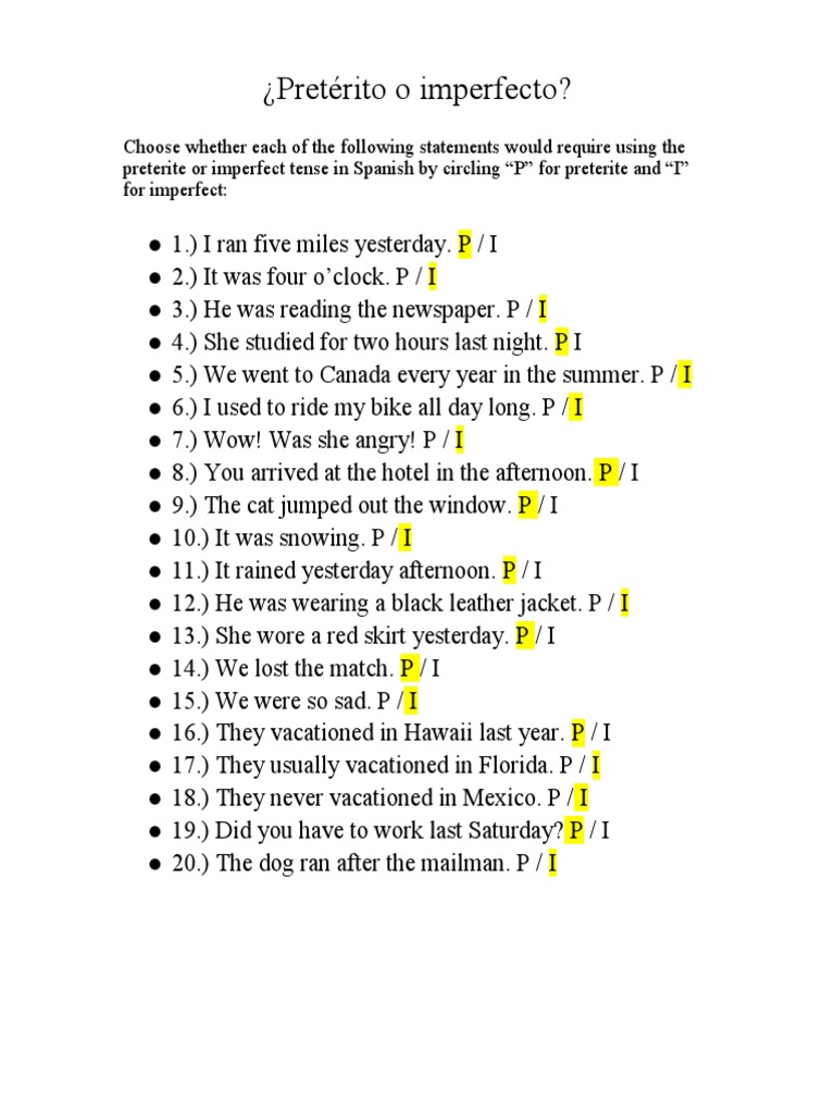 Copy of *1. WITHOUT KEY ENGLISH: Choosing Between Preterite and ...