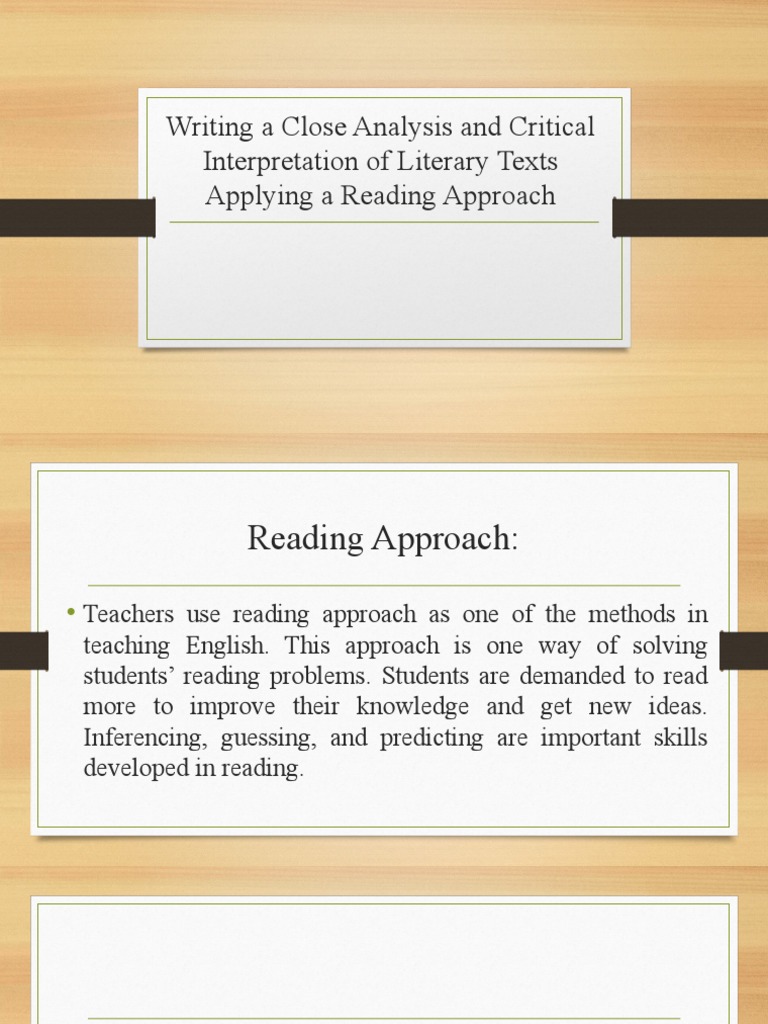 Q2 LESSON 1 Writing A Close Analysis and Critical Interpretation of ...