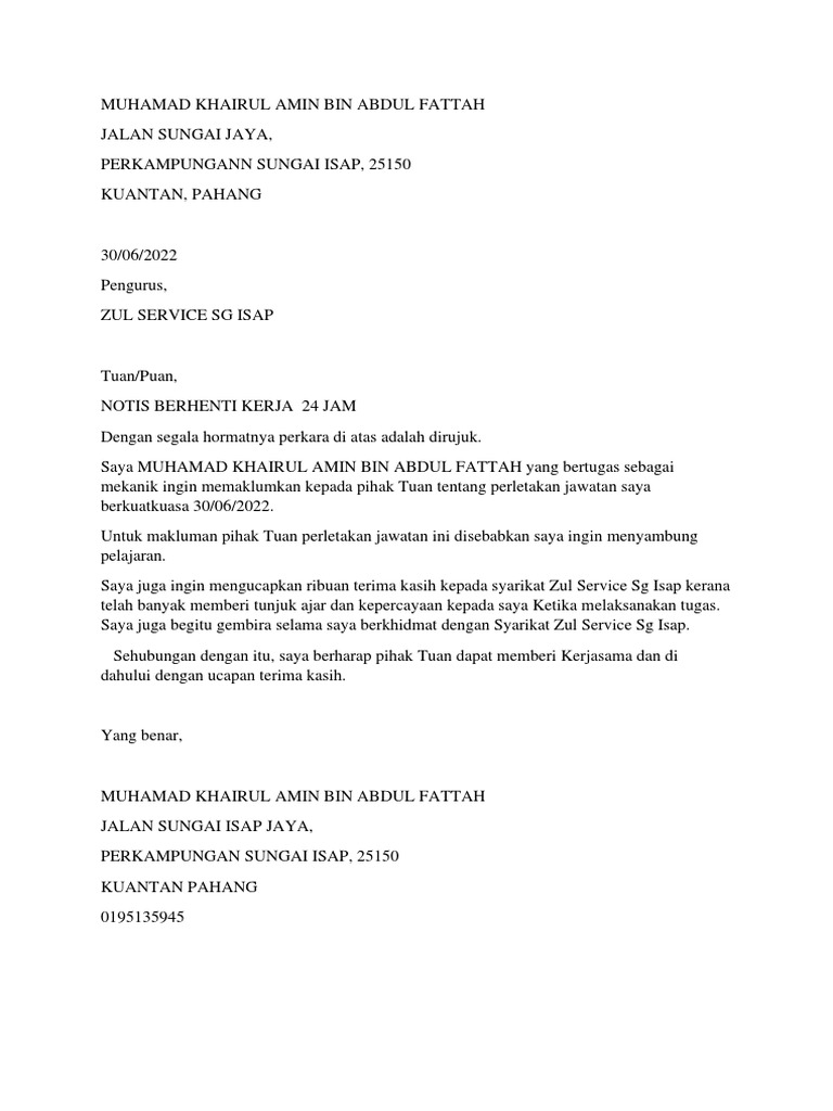 Muhamad Khairul Amin Bin Abdul Fattah | PDF