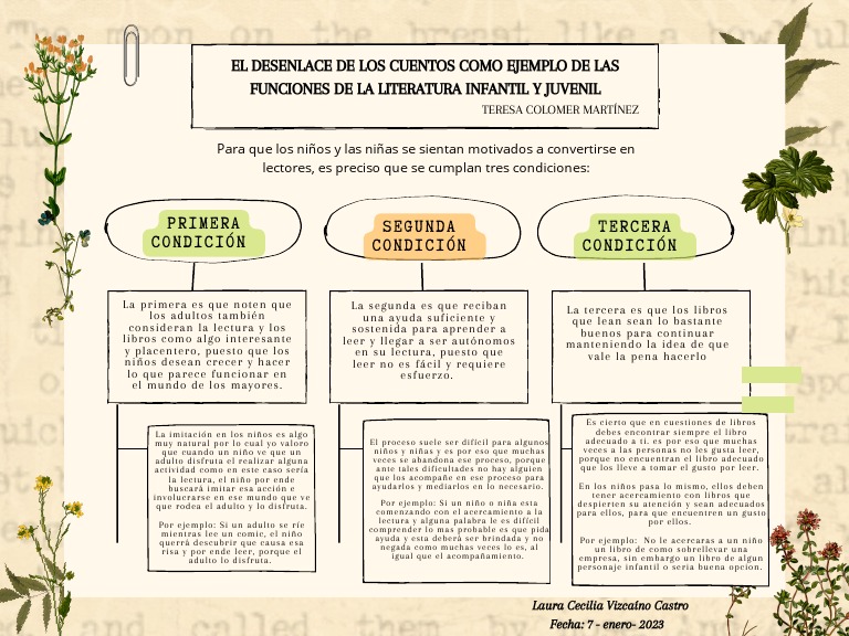 El Desenlace de Los Cuentos Como Ejemplo de Las Funciones de La ...