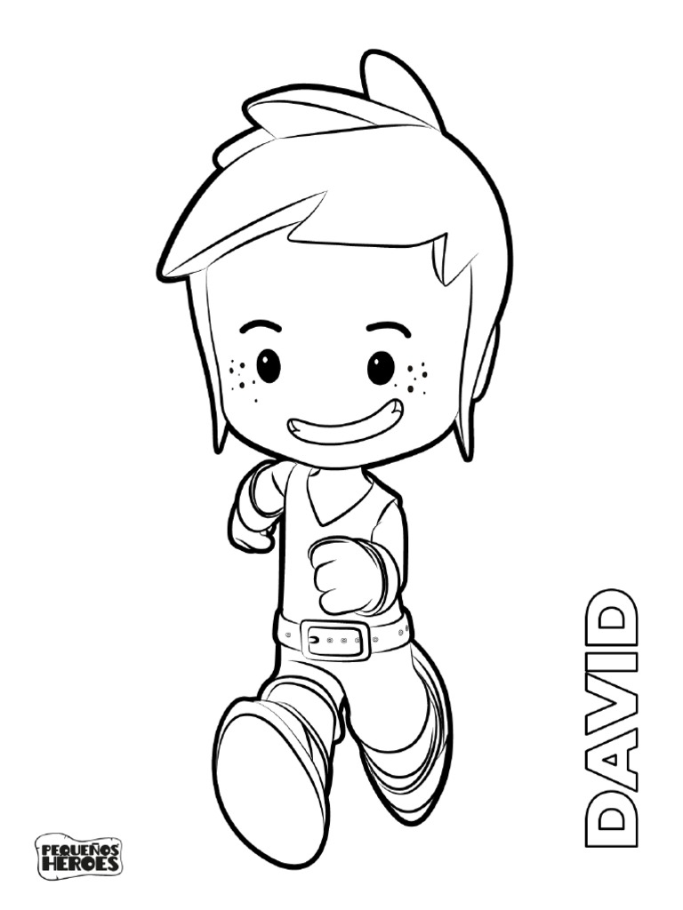Colorea A David - Pequeños Héroes | PDF